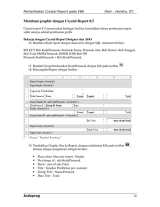 Pemanfaatan crystal report pada vb6 | PDF