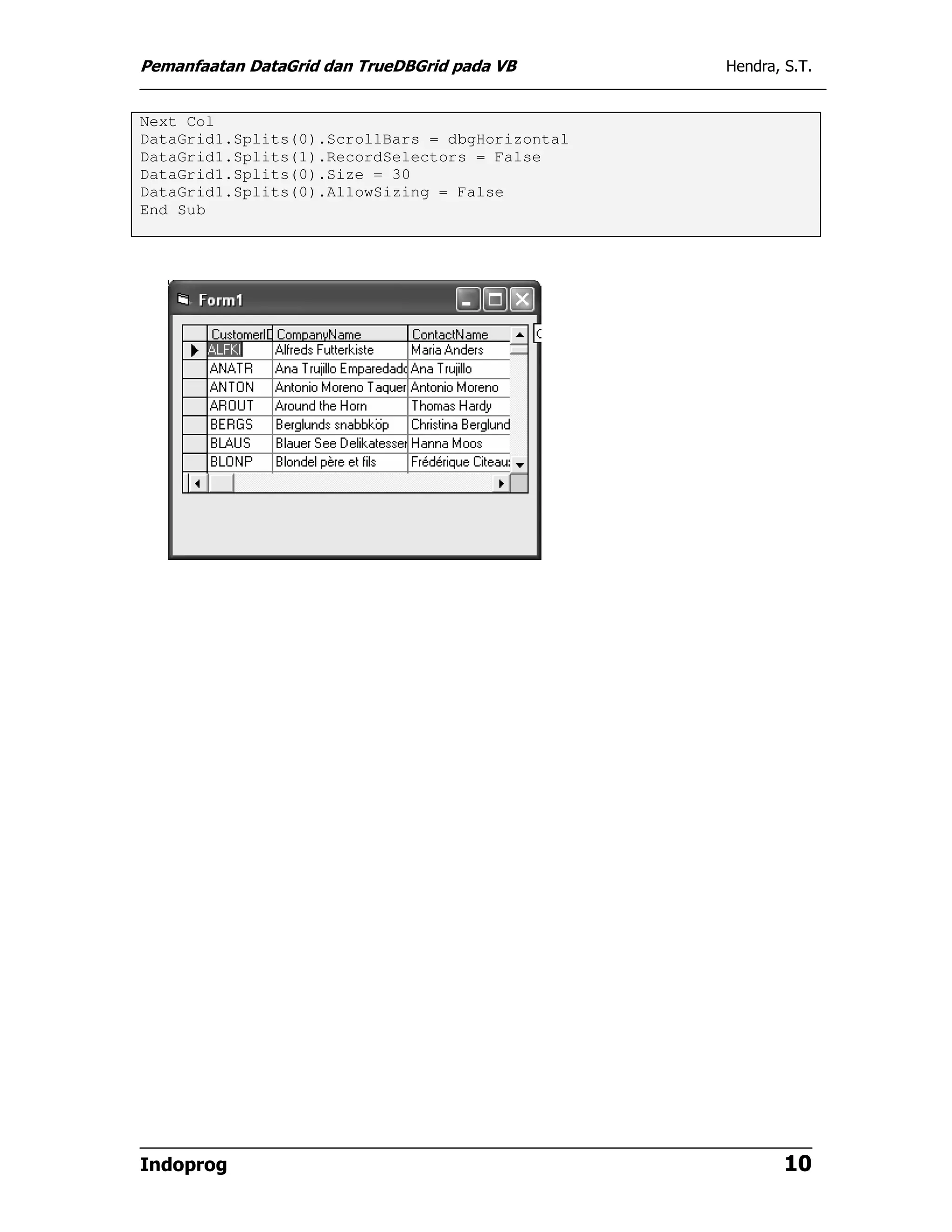 Pemanfaatan data grid dan truedb grid pada vb | PDF