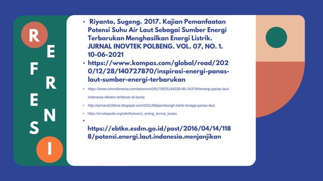 Pemanfaatan energi panas laut | PPTX