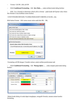 Membuat Jadwal dengan Excell 2007 | PDF