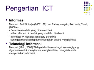 Pemanfaatan ict | PPT