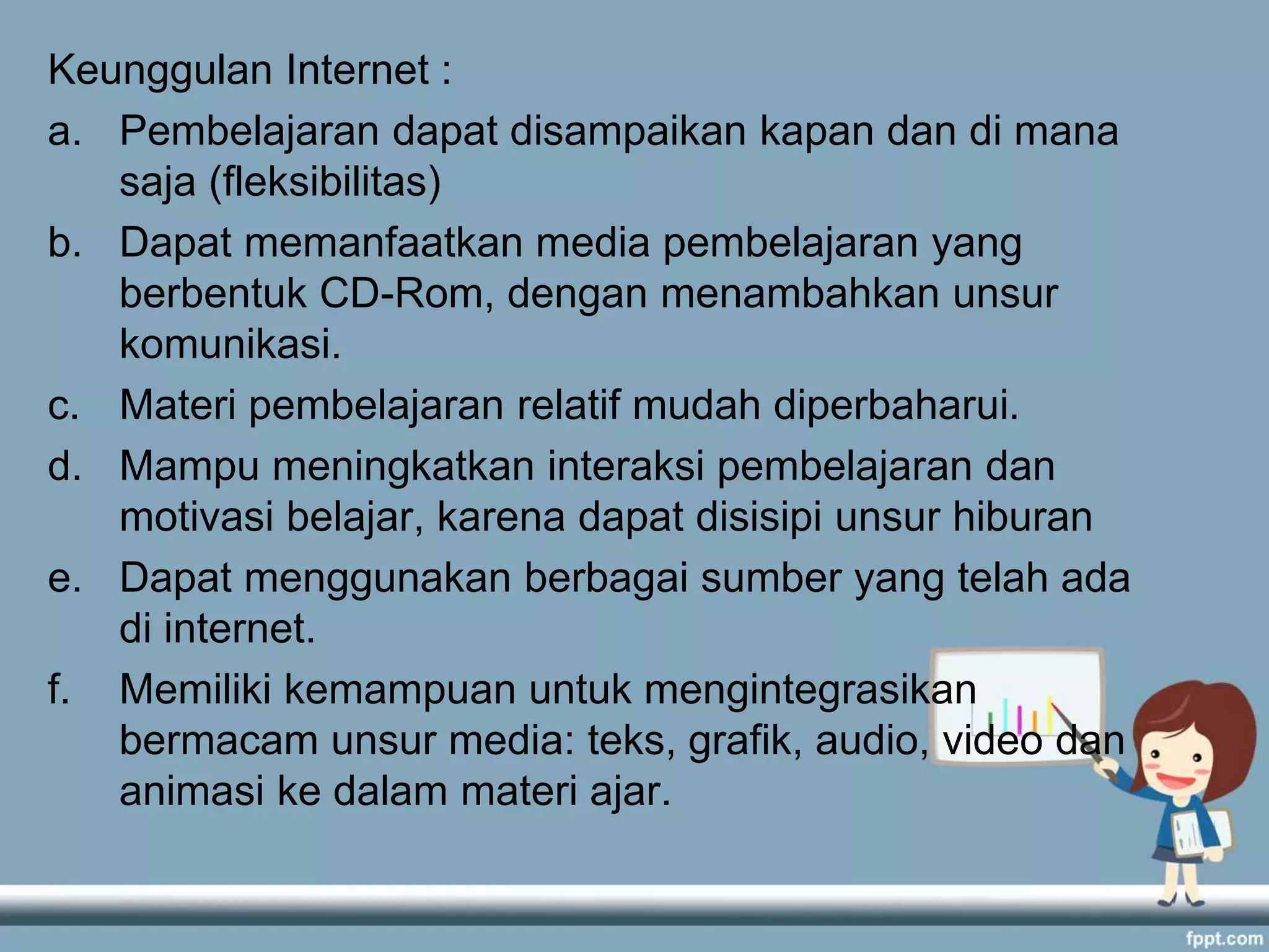 Pemanfaatan ict sebagai sumber belajar dalam pembelajaran | PPTX