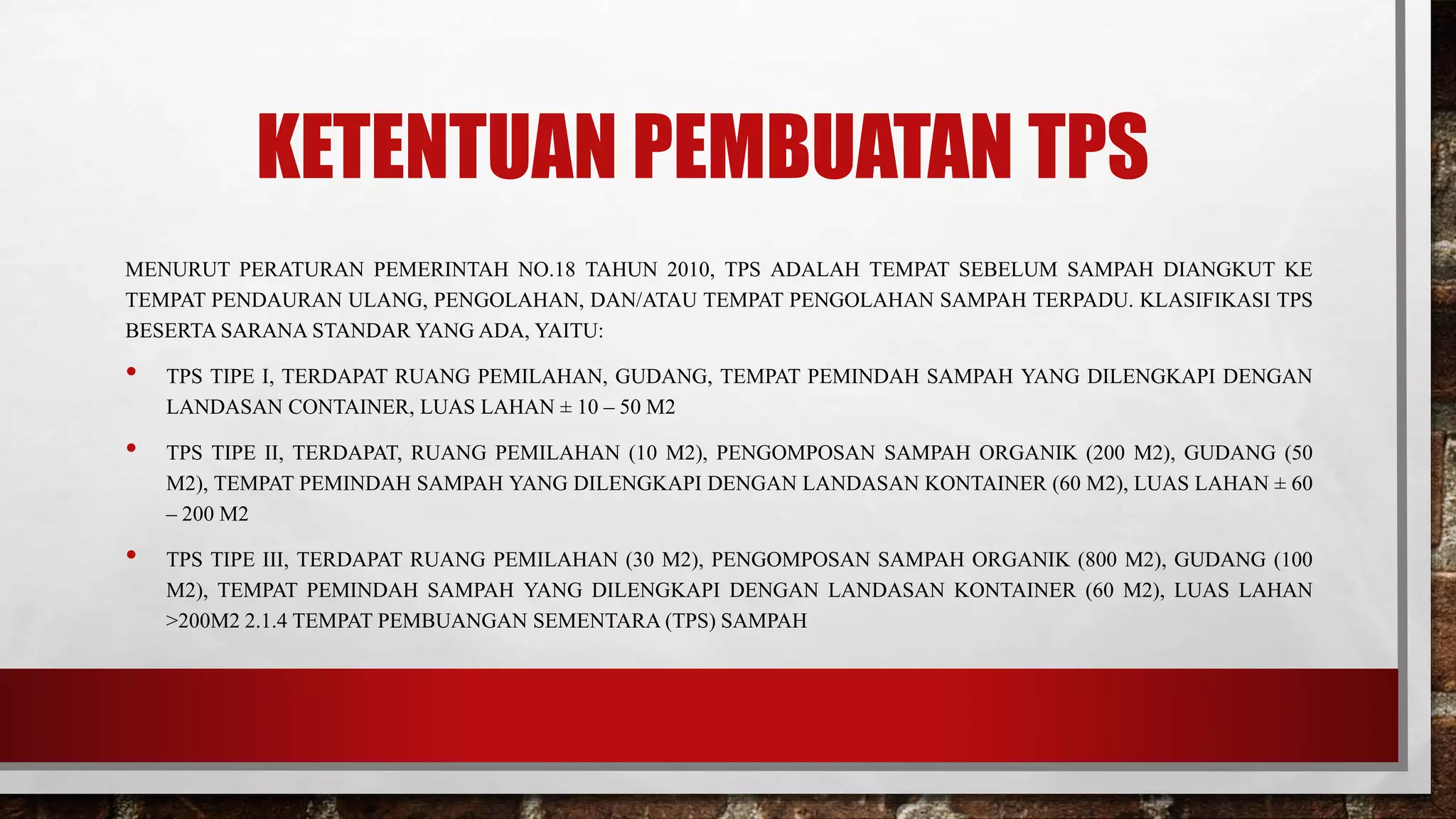 Pemanfaatan lahan untuk pembuatan TPS.pptx