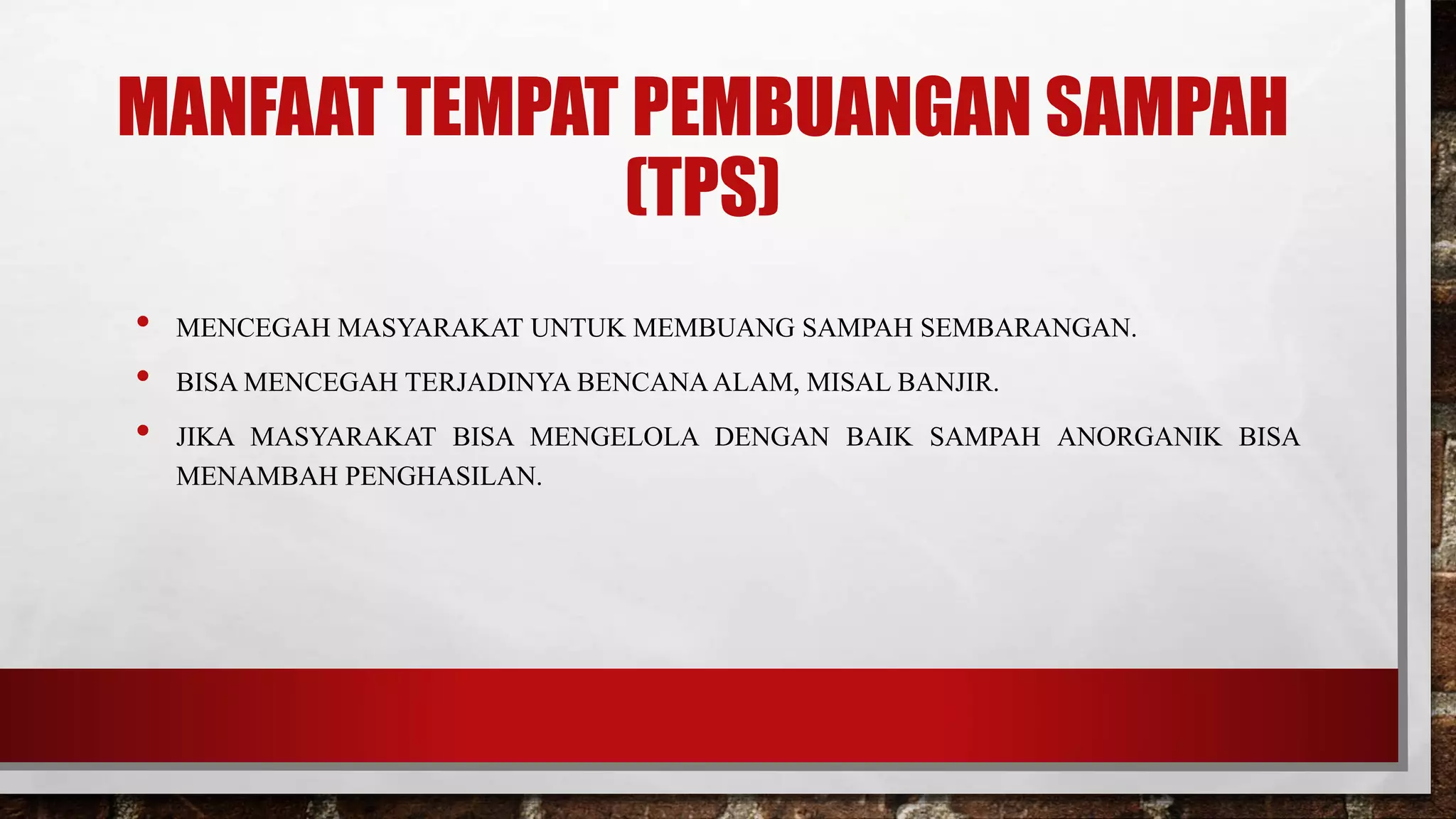 Pemanfaatan lahan untuk pembuatan TPS.pptx