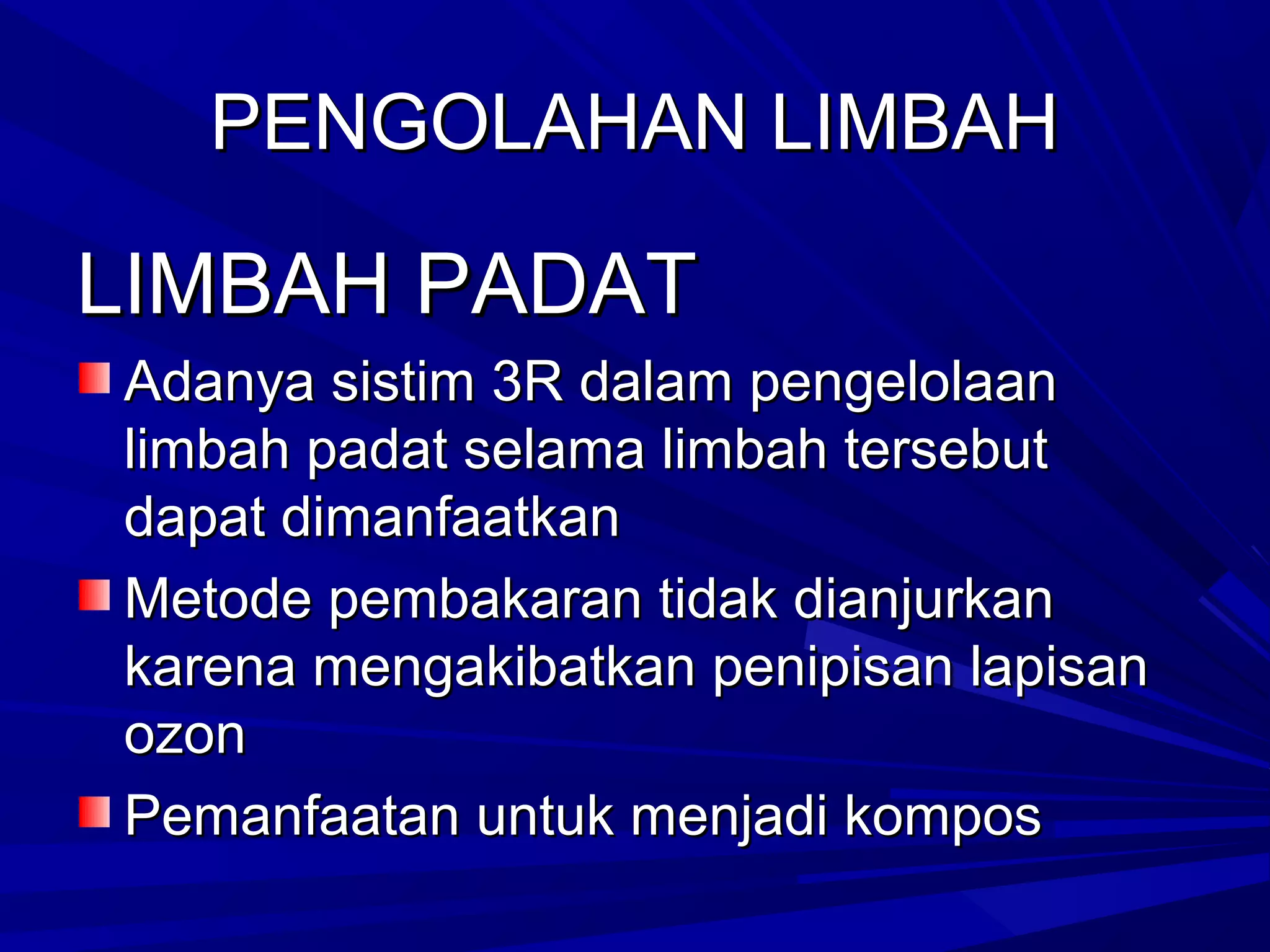 Pemanfaatan Limbah Padat Industri Rokok | PPT
