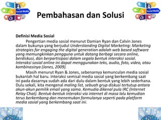 Pemanfaatan media sosial sebagai sarana pembelajaran | PPT