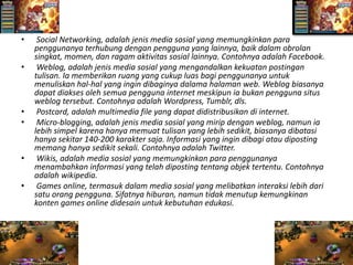 Pemanfaatan media sosial sebagai sarana pembelajaran | PPT