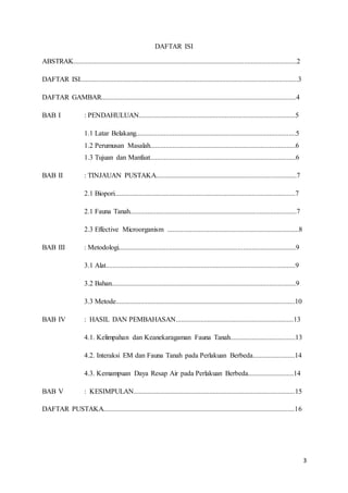 Pemanfaatan Sampah Organik dan Effective Microorganisms dalam Meningkatkan Daya Resap air ...