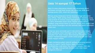 Pemanfaatan Teknologi Internet Untuk Perkembangan Anak | PPTX