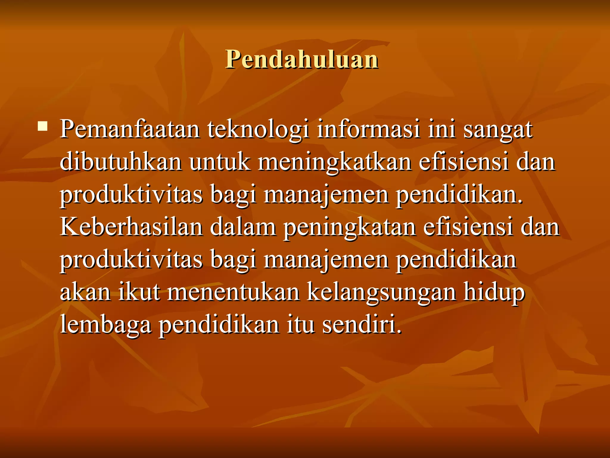 Pemanfaatan Teknologi Pendidikan | PPT