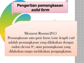 PEMANGKASAN RAMBUT SOLID DENGAN BERBAGAI MODEL | PPTX