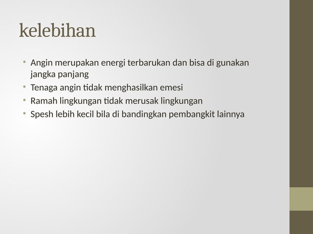 Pembangkit listrik tenaga angin (PLTA/PLTB) | PPTX