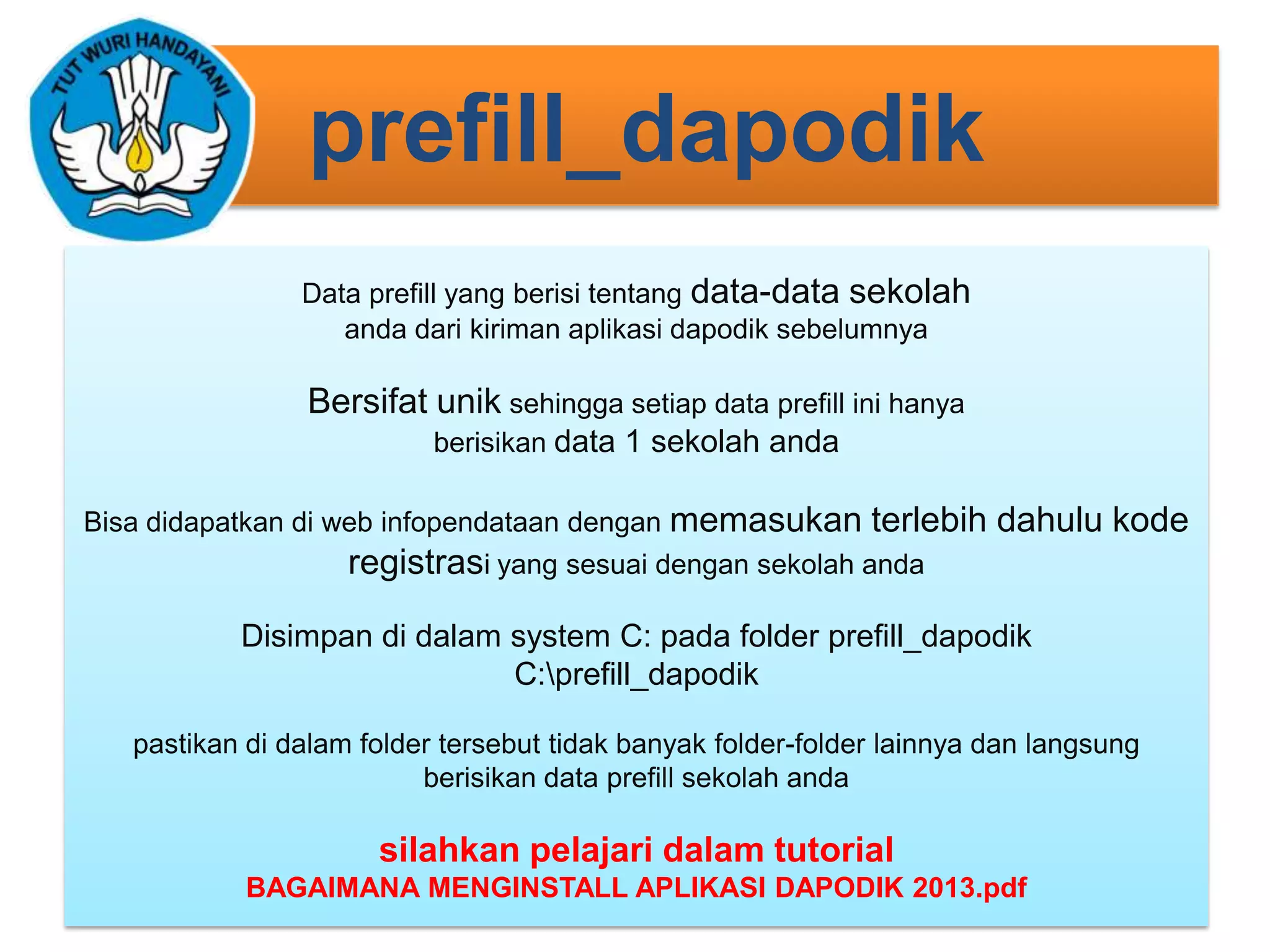 Pemaparan sekilas aplikasi dapodik | PPTX