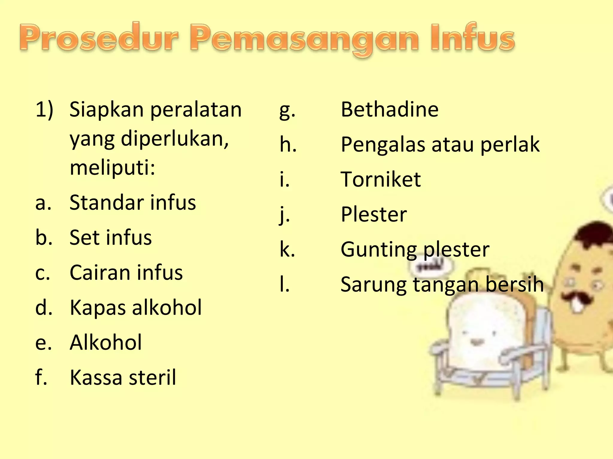 Pemasangan infus | PPT