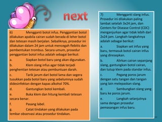 Pemasangan infus | PPT