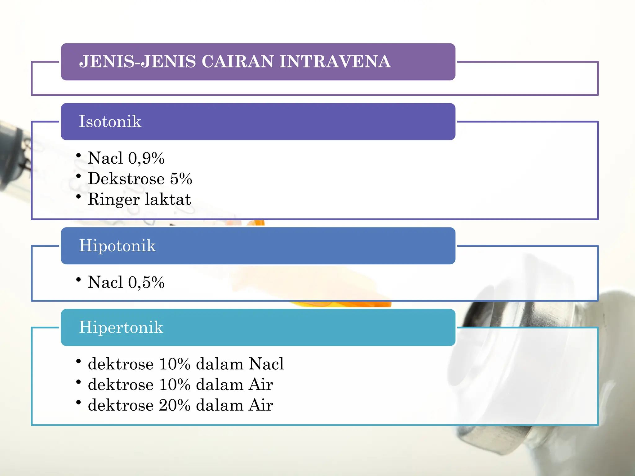 Materi terkait dengan cara dan pemasangan infus. | PPTX