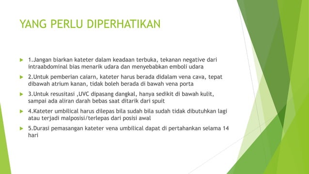 PEMASANGAN INFUS VENA UMBILIKAL DENGAN TEPAT | PPTX