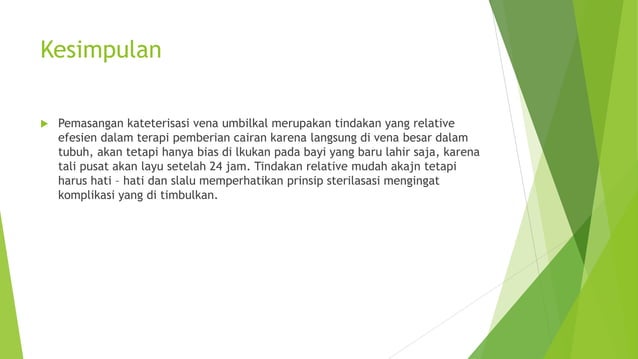 PEMASANGAN INFUS VENA UMBILIKAL DENGAN TEPAT | PPTX