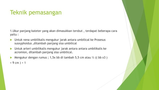 PEMASANGAN INFUS VENA UMBILIKAL DENGAN TEPAT | PPTX