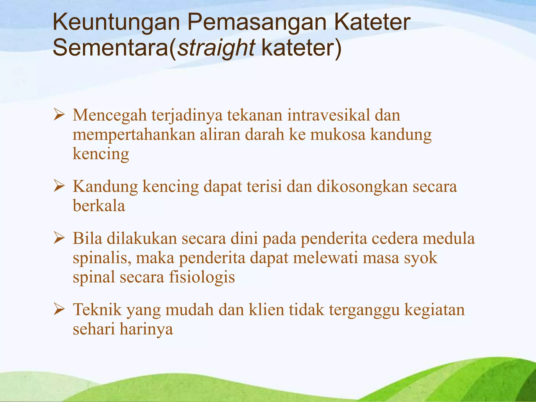 Pemasangan kateter | PPTX