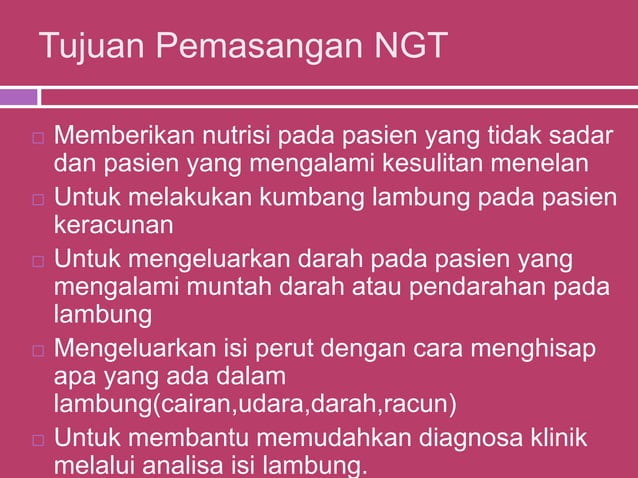 Pemasangan ngt | PPTX