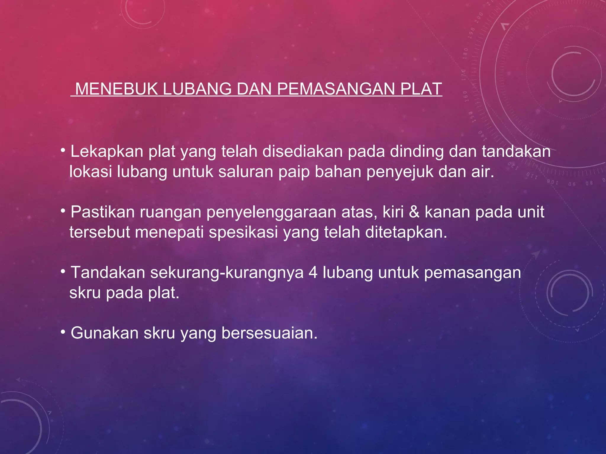 Pemasangan Unit Penyaman Udara Domestik | PPT