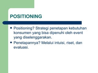 Pemasaran Event | PPT