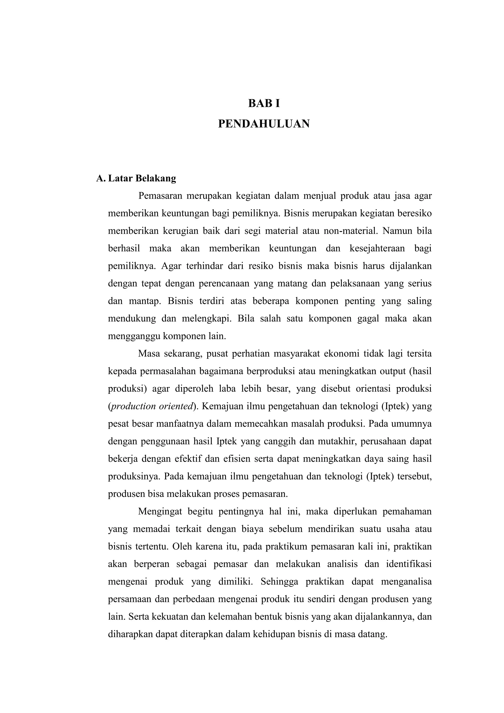 Memilih Produk dan rencana Pemasaran | PDF