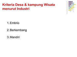 PEMASARAN DESA WISATA .ppt
