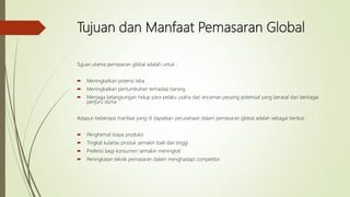 Pemasaran global ppt | PPTX