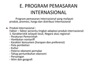 Pemasaran internasional | PPTX