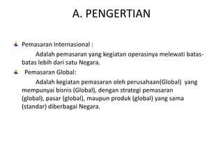 Pemasaran internasional | PPTX
