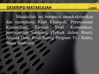 Pemasaran program tv dan radio | PPT