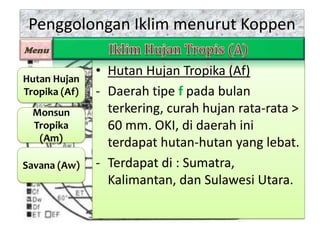 Pembagian iklim menurut w.koppen | PPTX
