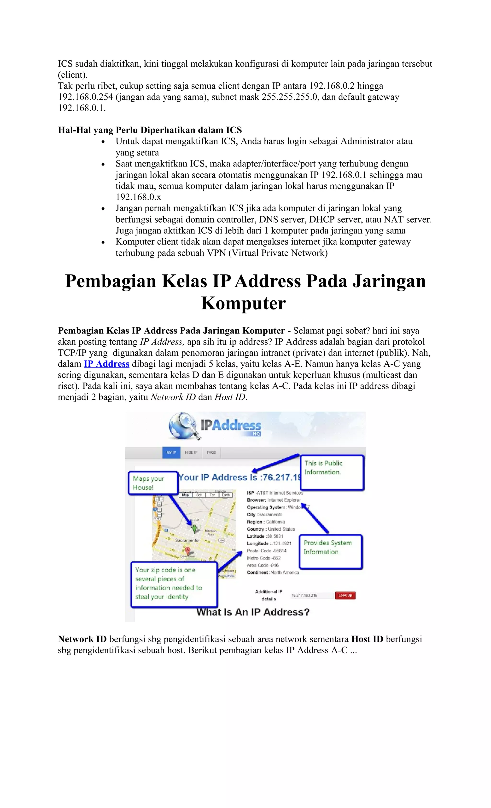 Pembagian kelas ip | PDF