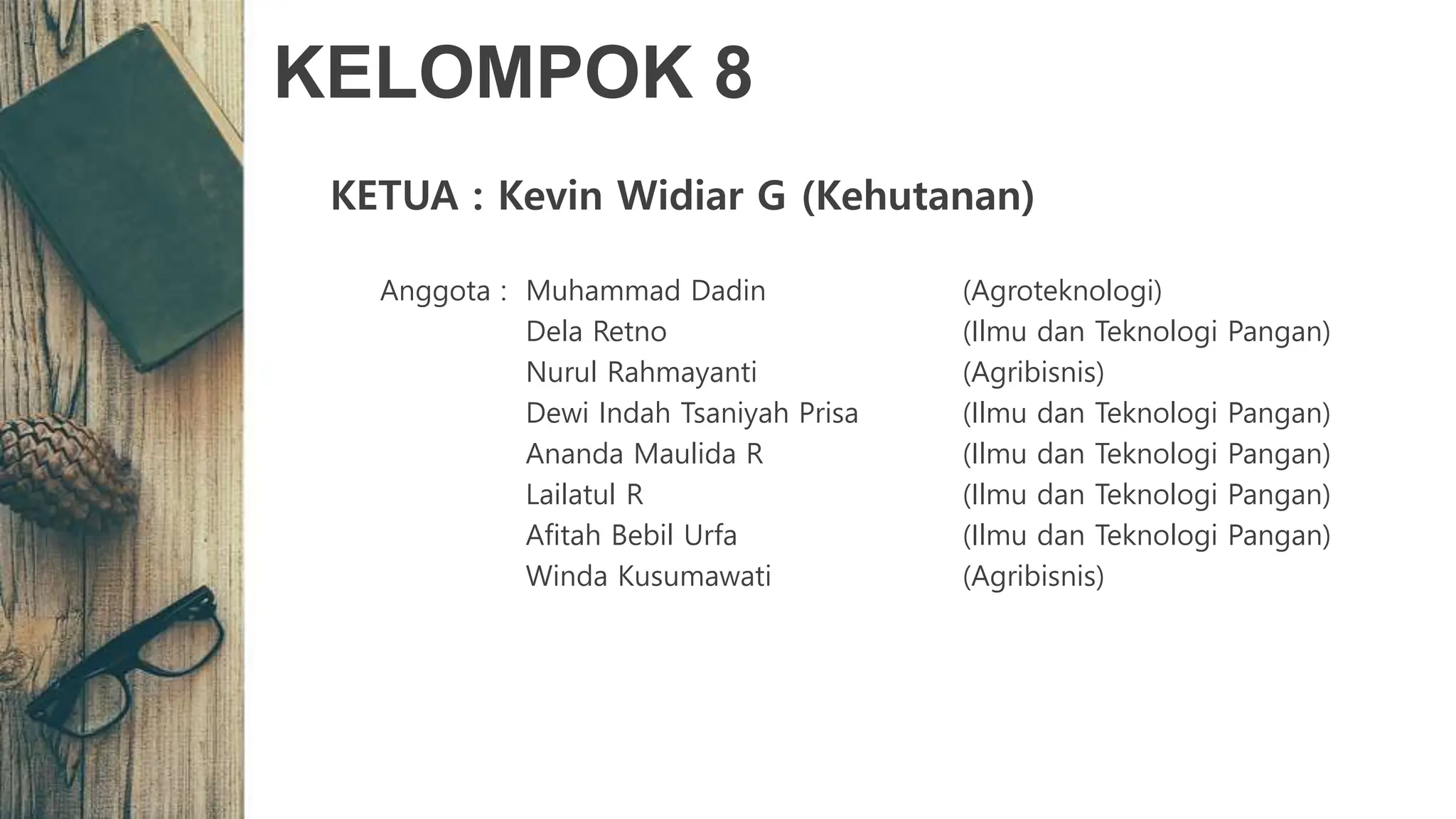 PowerPoint Pembagian Kelompok Diklat Anggota | PPTX