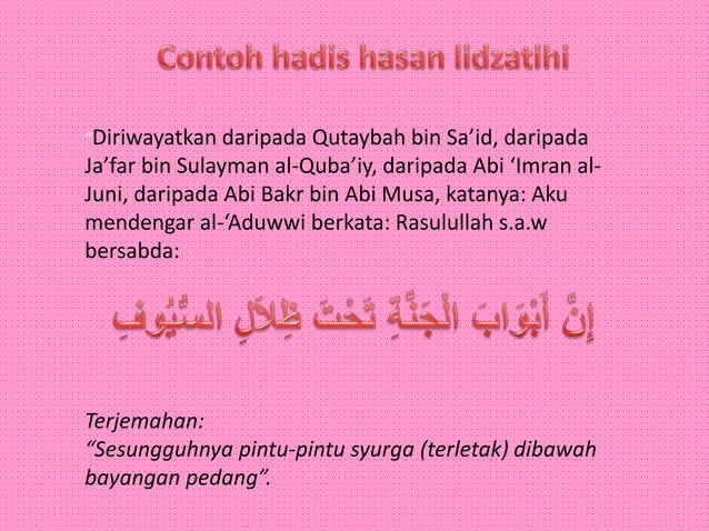 HADIS SAHIH & HADIS HASAN -PENGAJIAN TAFSIR AQ & AS | PPTX