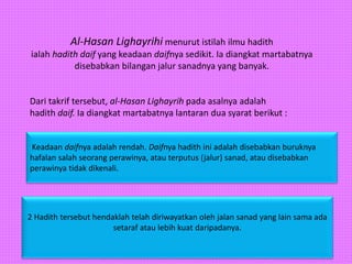 HADIS SAHIH & HADIS HASAN -PENGAJIAN TAFSIR AQ & AS | PPTX