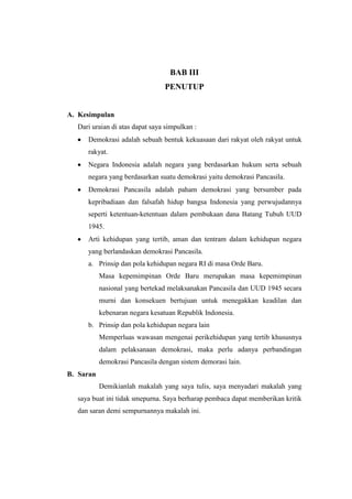 MAKALAH DEMOKRASI | DOCX