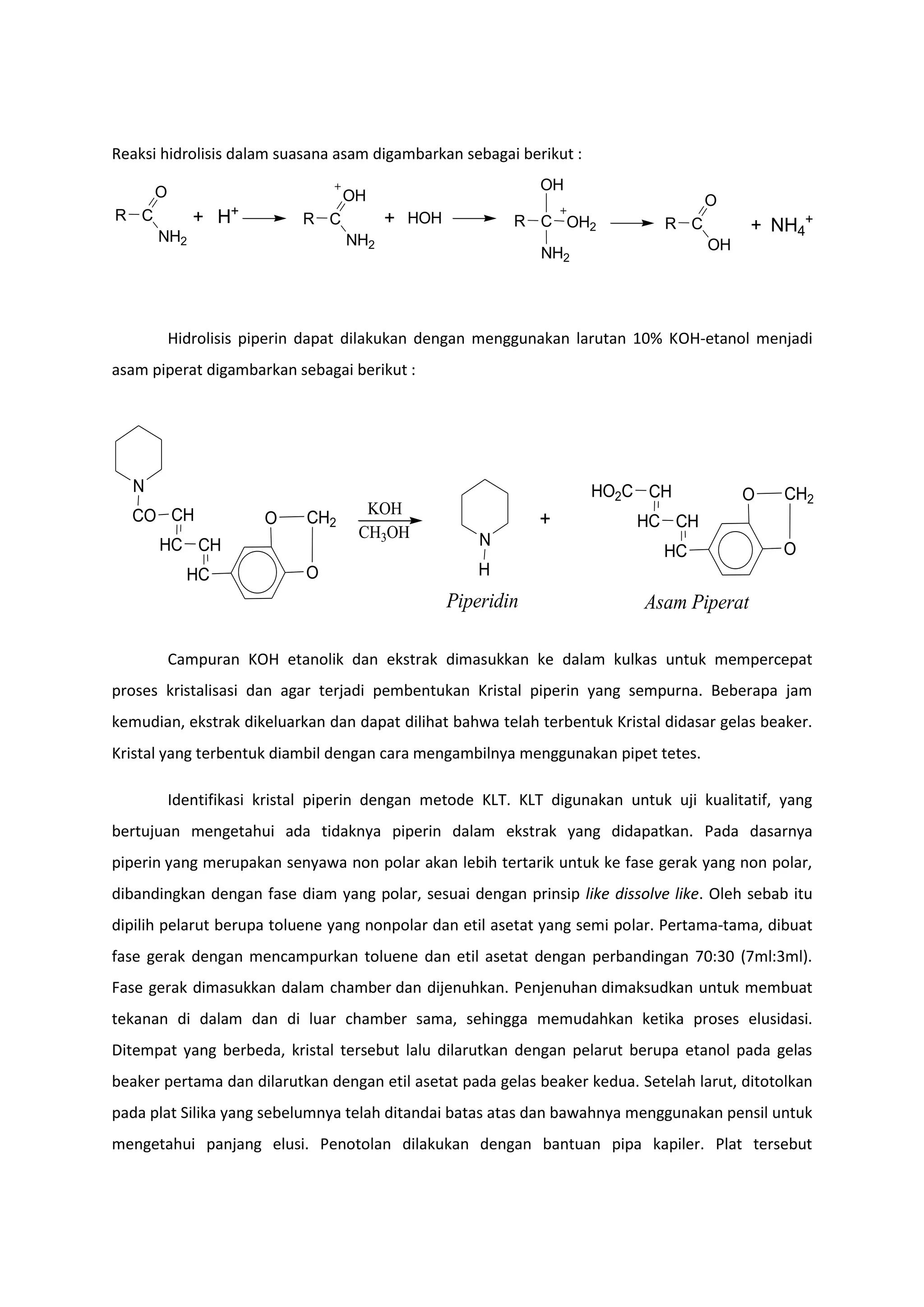 Isolasi Piperin | DOCX