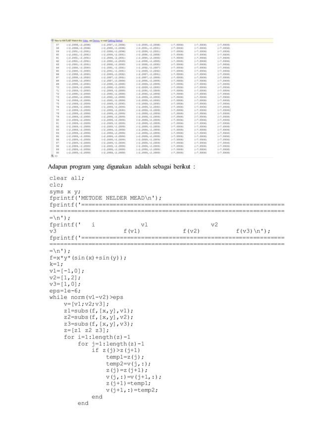 Makalah Optimasi Numerik | DOCX