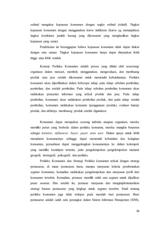 Pembahasan analisis perilaku konsumen | PDF