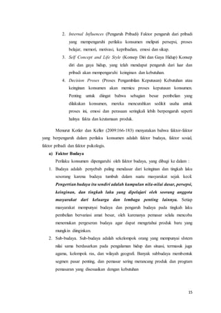 Pembahasan analisis perilaku konsumen | PDF