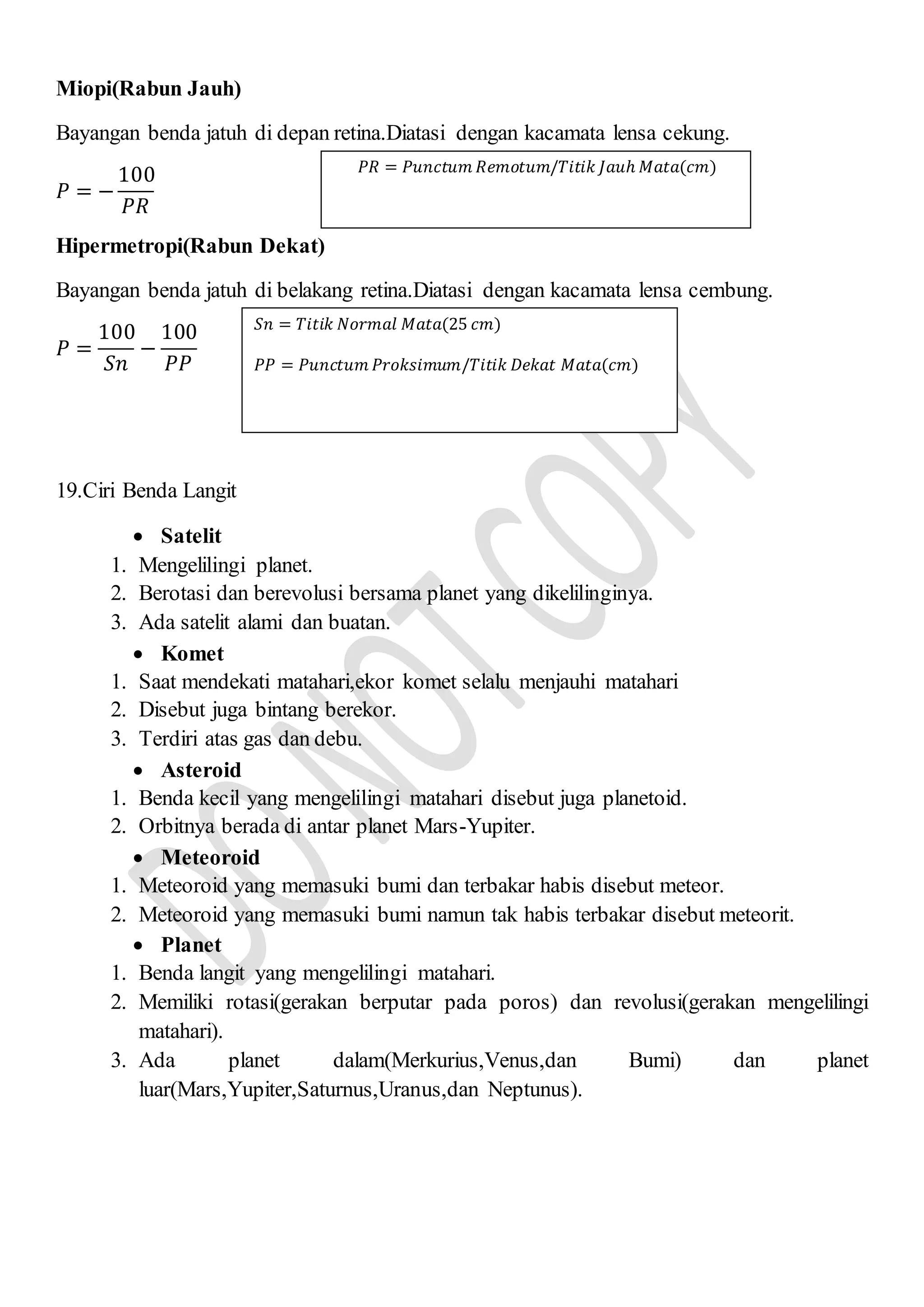 Pembahasan Kisi-Kisi UN IPA SMP 2016 | PDF
