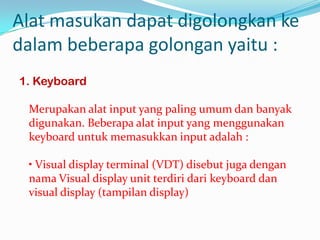 Pembahasan mengenai input output | PPT