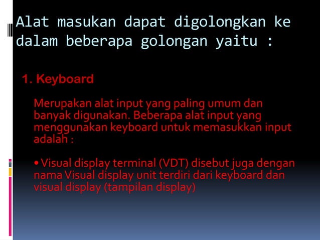 Pembahasan mengenai input output | PPT