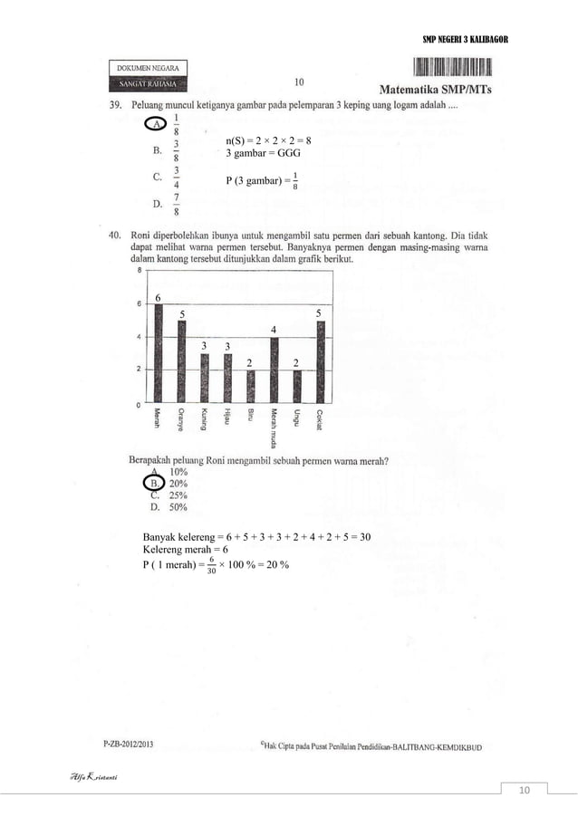 Pembahasan mtk un 2013 paket 04 | PDF | Free Download