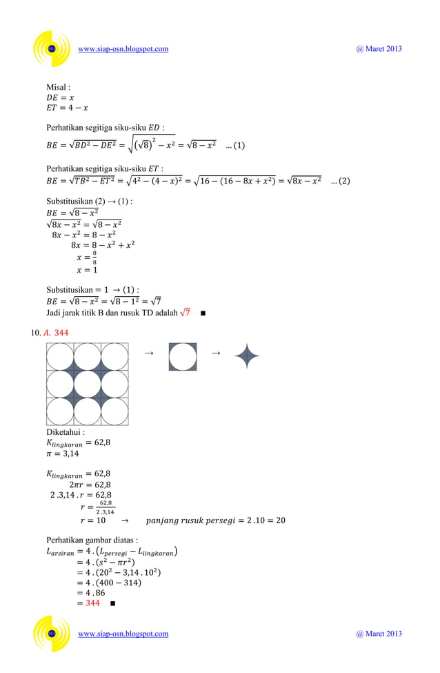 SOAL DAN PEMBAHASAN OLIMPIADE 2 | PDF