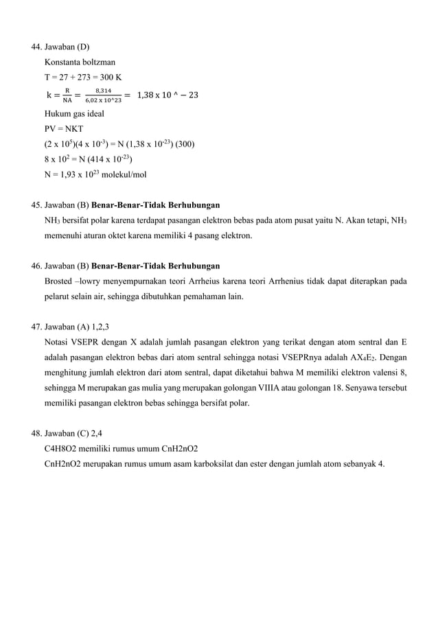 pembahasan soal saintek matematika pada seleksi bersama perguruan tinggi negeri | PDF