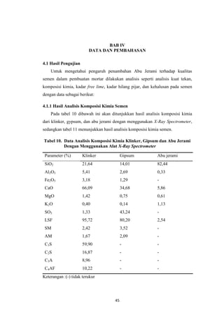 Pembahasan semen | PDF